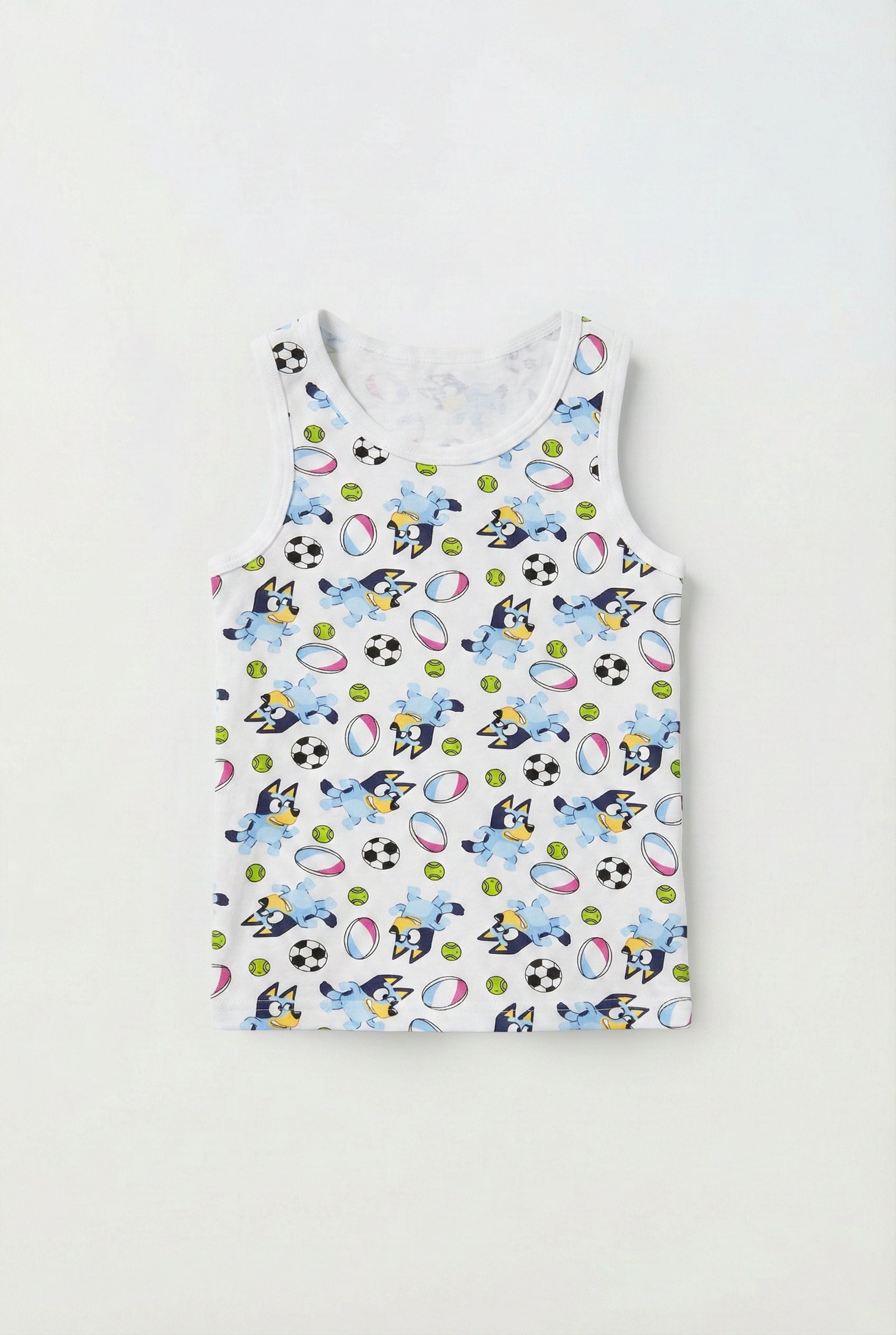 Soft Cotton Bluey Edition Tank Top | White